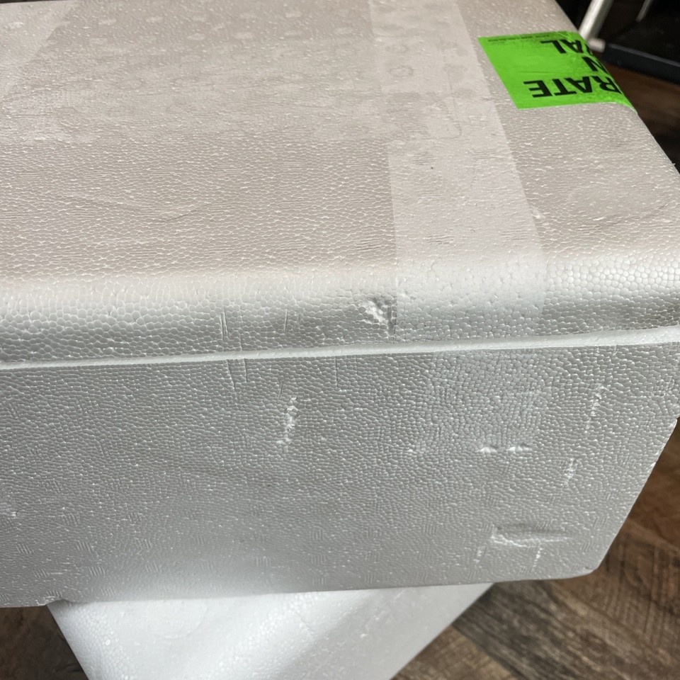 Insulated Styrofoam shipping cooler foam container 15"x11"x 8.25 ...