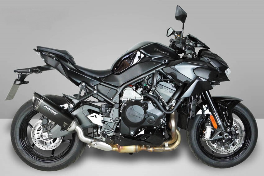 Kawasaki ZH2/SE 2020-2021 Bodis V4-M-CA Brief/ON Exhaust Black NEW ...