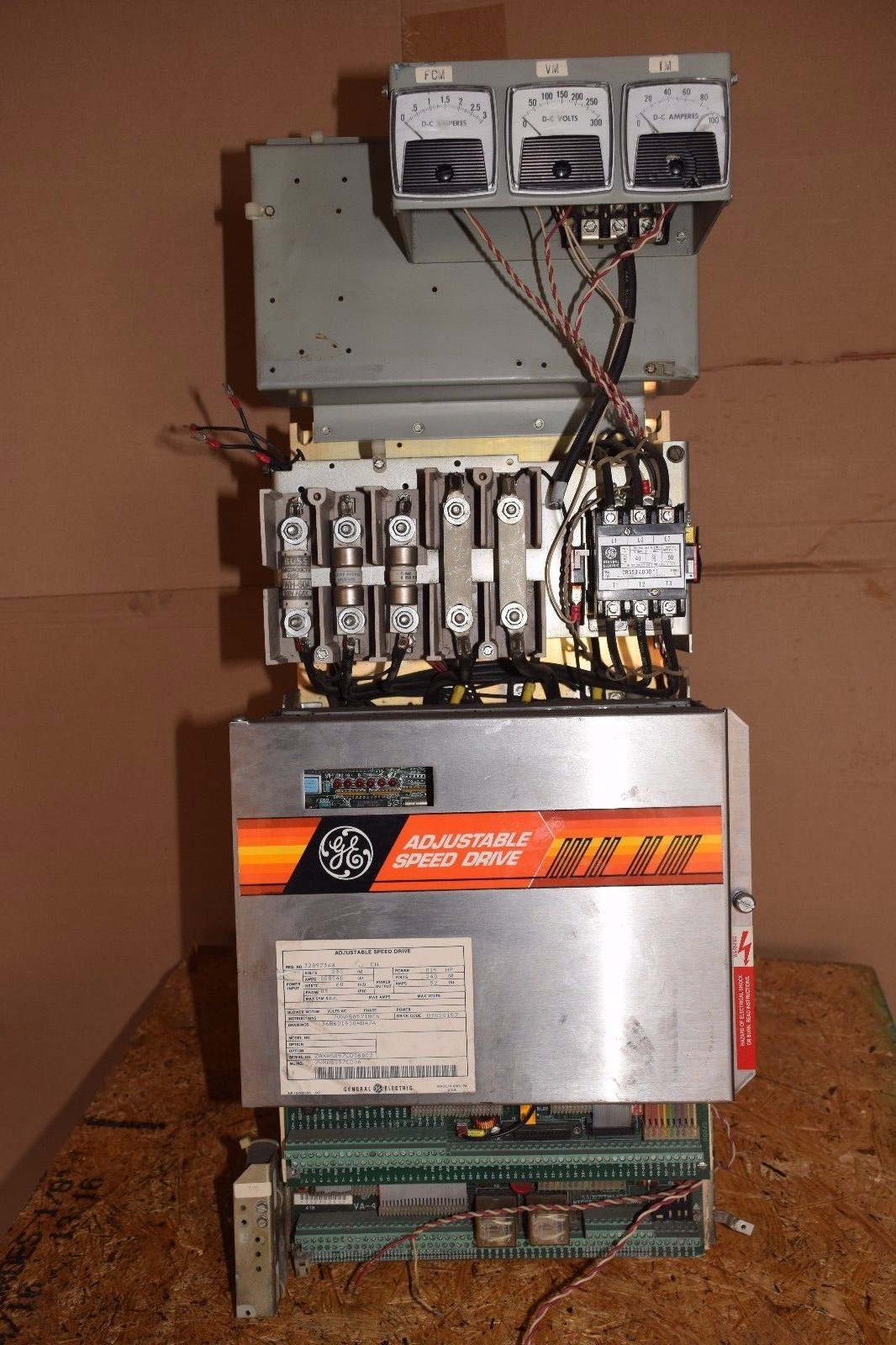 GE GENERAL ELECTRIC DC-300 Adjustable speed drive 7VXAS057CD06 15HP ...