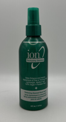 New Ion Thickening Solutions Thickening Renewal Boost Spray 8 oz Vegan ...