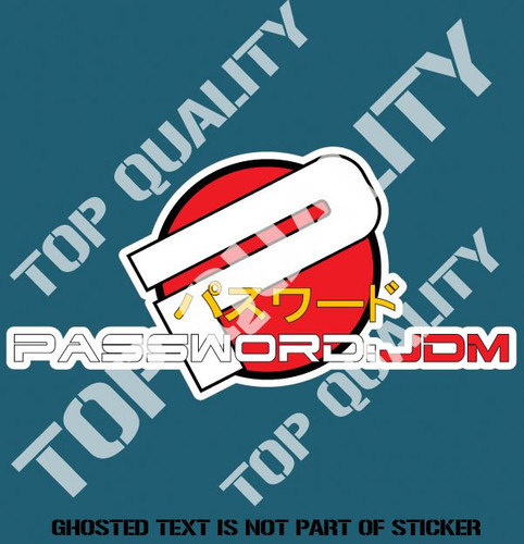 PASSWORD JDM Decal Sticker Retro Vintage JDM DRIFT JAPAN RALLY DECALS ...
