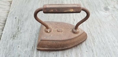 ANTIQUE VINTAGE CAST IRON CLOTHES PRESSING IRON #6 1880s+ COLORADO ...
