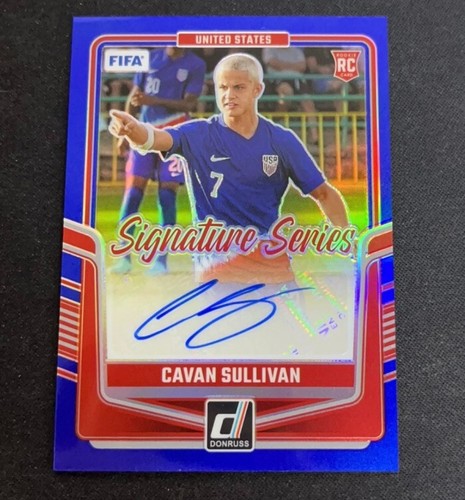 2024-25 Panini Donruss Soccer Cavan Sullivan RC Rookie Autograph Blue ...