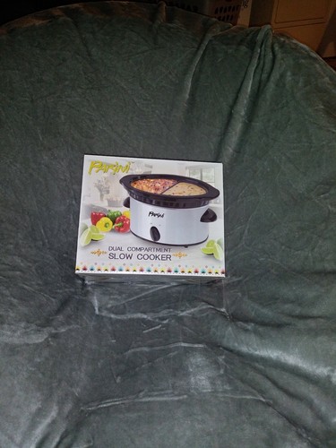 NEW Parini Dual Compartment Slow Cooker - 2-16oz compartments | eBay