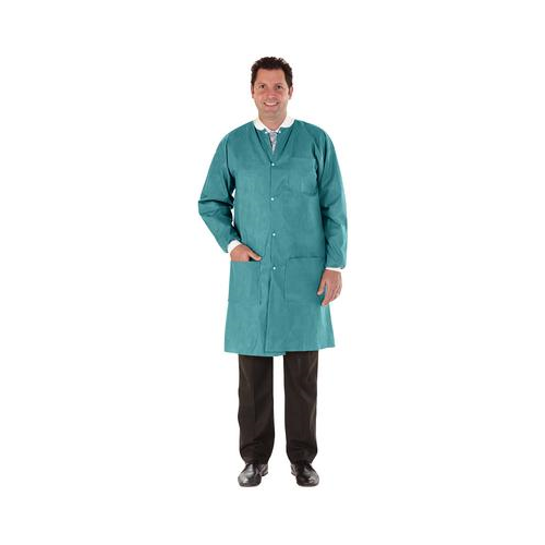 Medicom 8117-C SafeWear Hi-Perform SMS Lab Coats Tropical Teal Large 12 ...