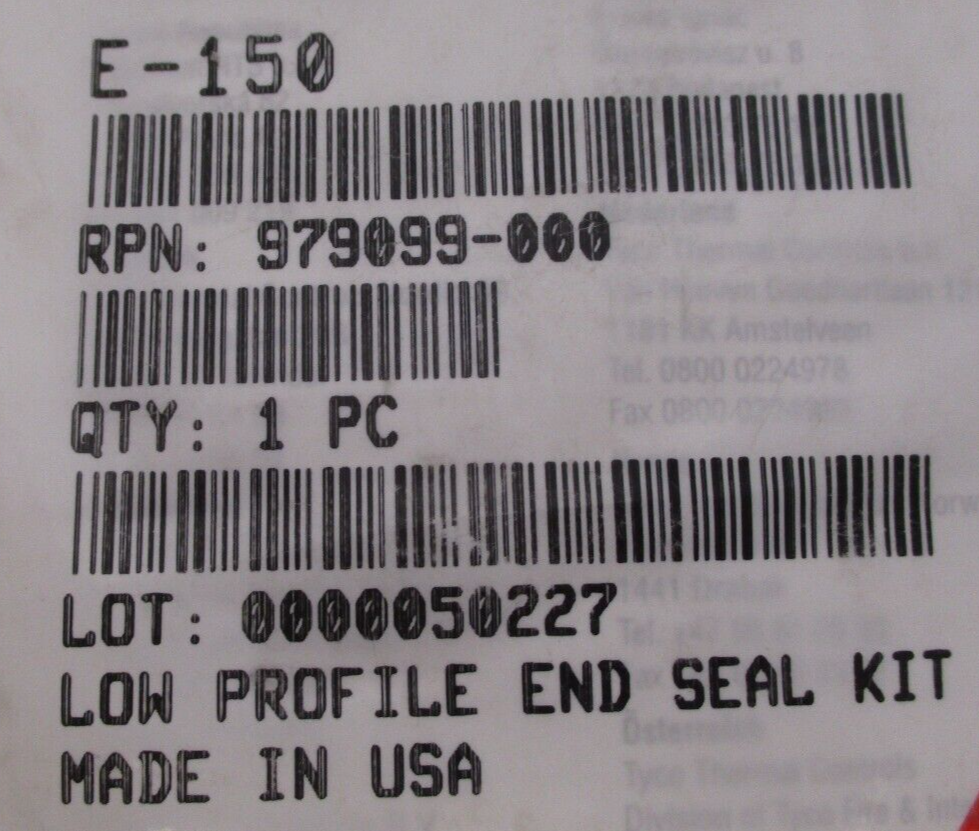 RAYCHEM E-150 LOW PROFILE HEAT SHRINK END SEAL KIT WIRE SPLICE NEW IN ...