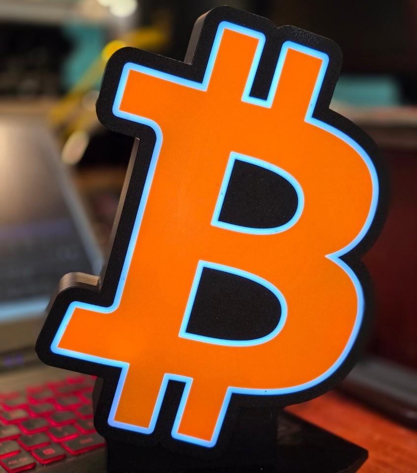 Bitcoin Lightbox 3D LED USB Lamp | eBay UK