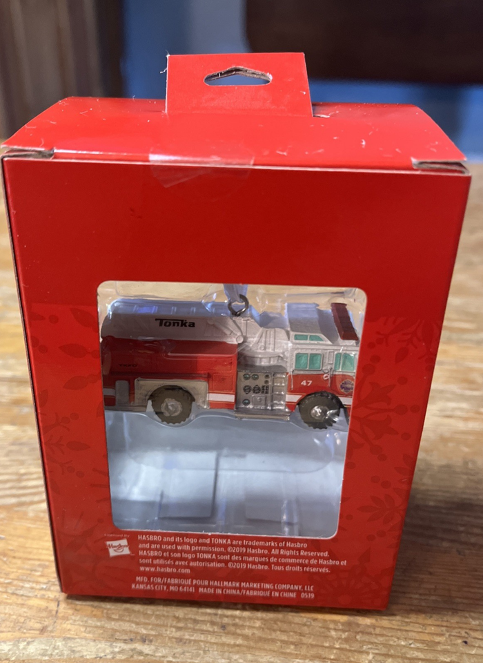 Hallmark Tonka Fire Truck Red Box Christmas Ornament Firetruck New in ...