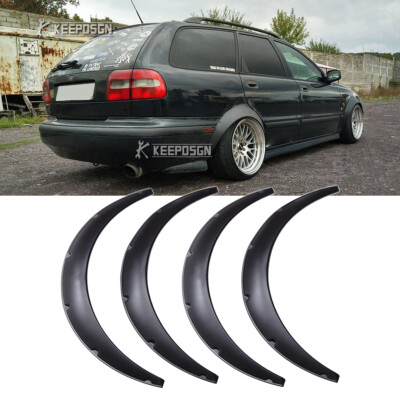 4PCS For Volvo V40 V50 35" Fender Flares Extra Wide Body Kit Wheel Arch ...