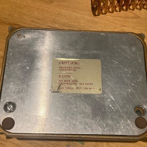 Klon Centaur Professional Overdrive (Horsie) 2000s Gold Serial # 389 | eBay