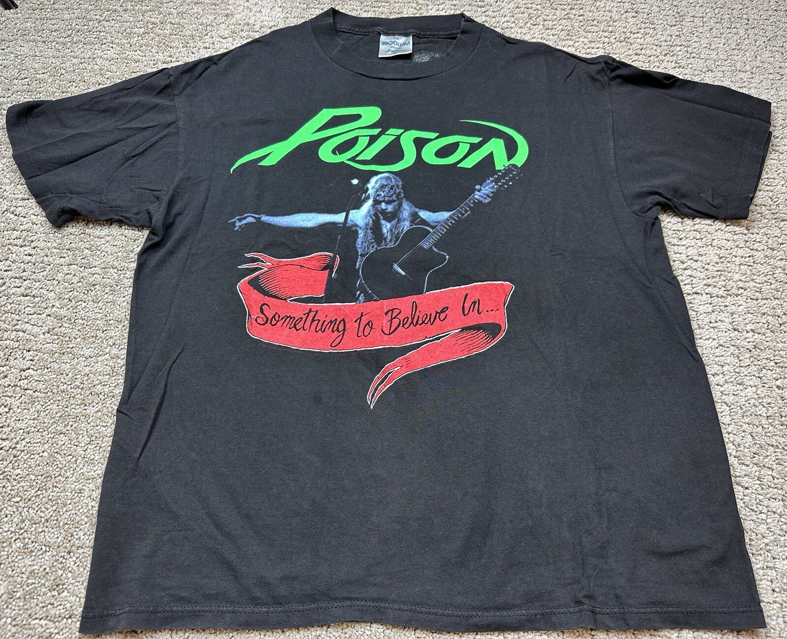 VTG Poison Band Graphic Tour T Shirt Adult XL Single … - Gem
