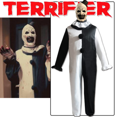 Terrifier 2 Art the Clown Cosplay Costume Jumpsuit Hat Halloween ...