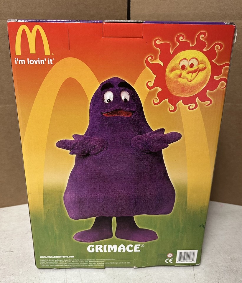 Grimace McDonalds Huckleberry Toys Mcdonaldland Plush 2007 SDCC Limited ...