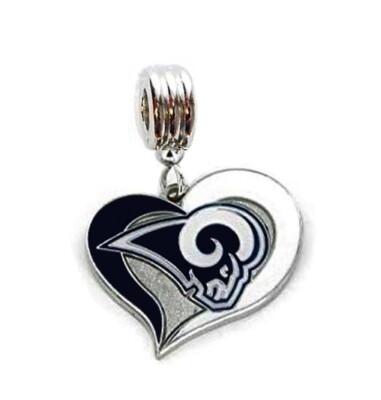 LA LOS ANGELES RAMS FOOTBALL CHARM PENDANT SLIDE NECKLACE BRACELET ...
