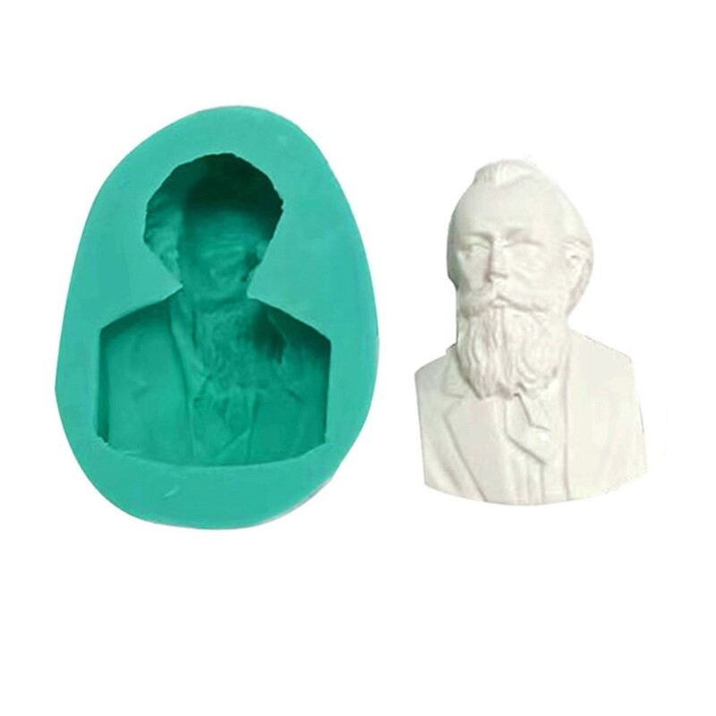 3D Portrait Sculpture Mold Biscuit Mold DIY Cartoon Press Baking Mold ...