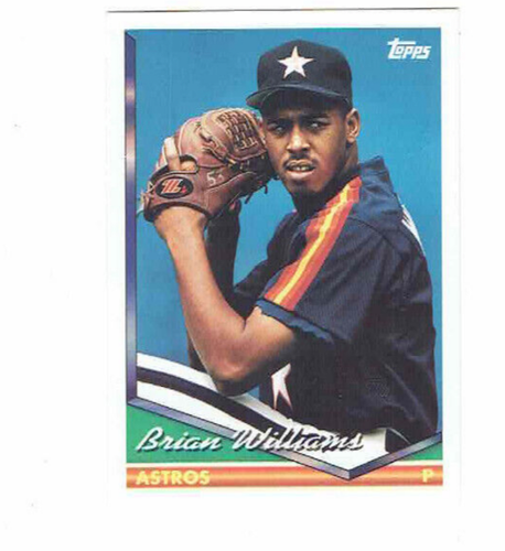 Brian Williams Astros Pitcher #249 Topps 1994 Baseball Card | eBay