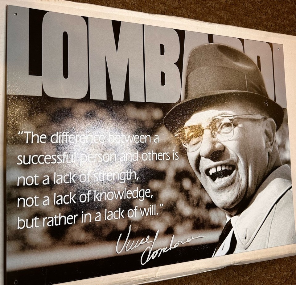 Vince Lombardi Quote Poster Perfection Motivational Classroom | eBay