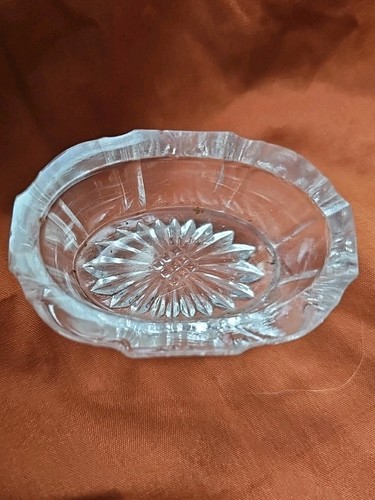 Vintage Antique Salt Cellar EAPG Pattern Glass Diamond Flower Old Thick ...