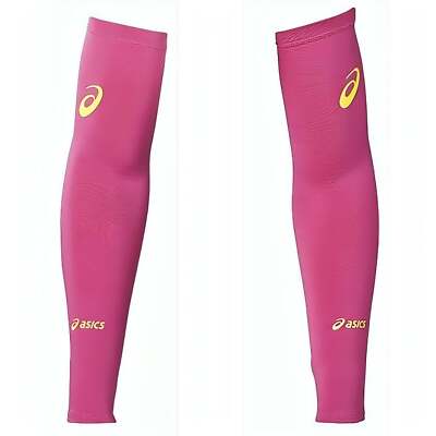 Asics Motiondry Compression Arm Warmers Pink Running Run Sports Arm ...