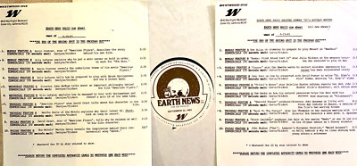 9/23/85 EARTH NEWS 3 PT NILS LOFGREN, 2 PT MARTHA DAVIS (MOTELS), JOHN ...