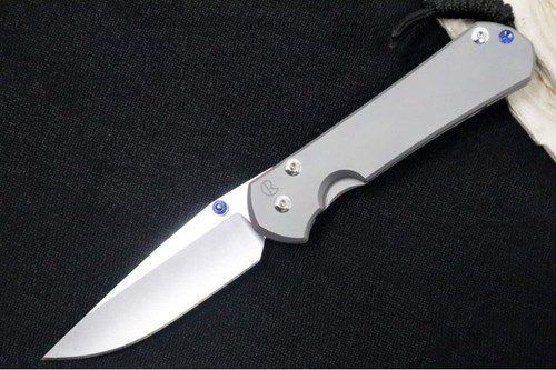 Chris Reeve Knives Large Sebenza 31 Glass Blasted - Drop Point Blade ...