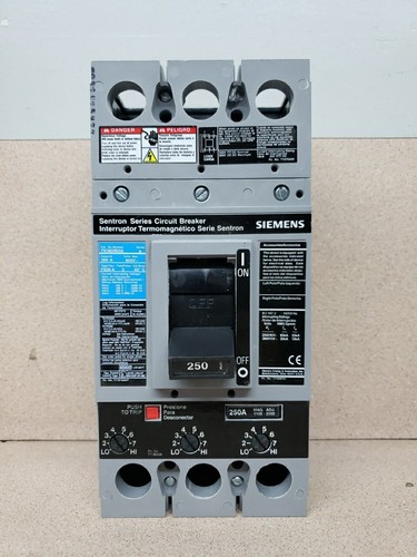 Siemens 250 Amp Breaker Cat. No. FXD63B250 | eBay