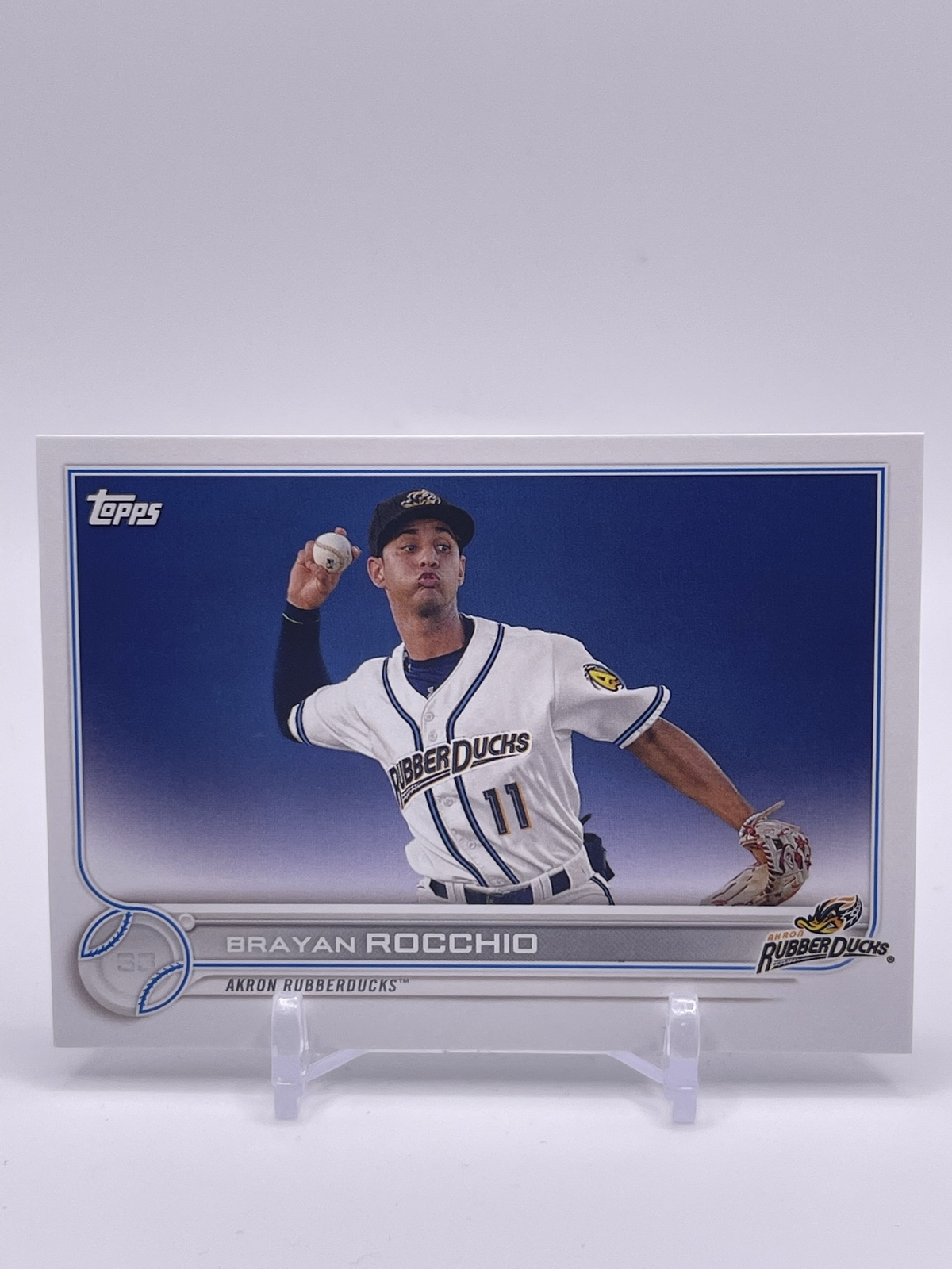 Brayan Rocchio 2022 Topps Pro Debut Base Set #PD-22 Akron RubberDucks ...