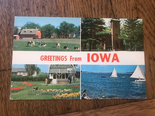 Greetings from Iowa Multi Scene Postcard | eBay