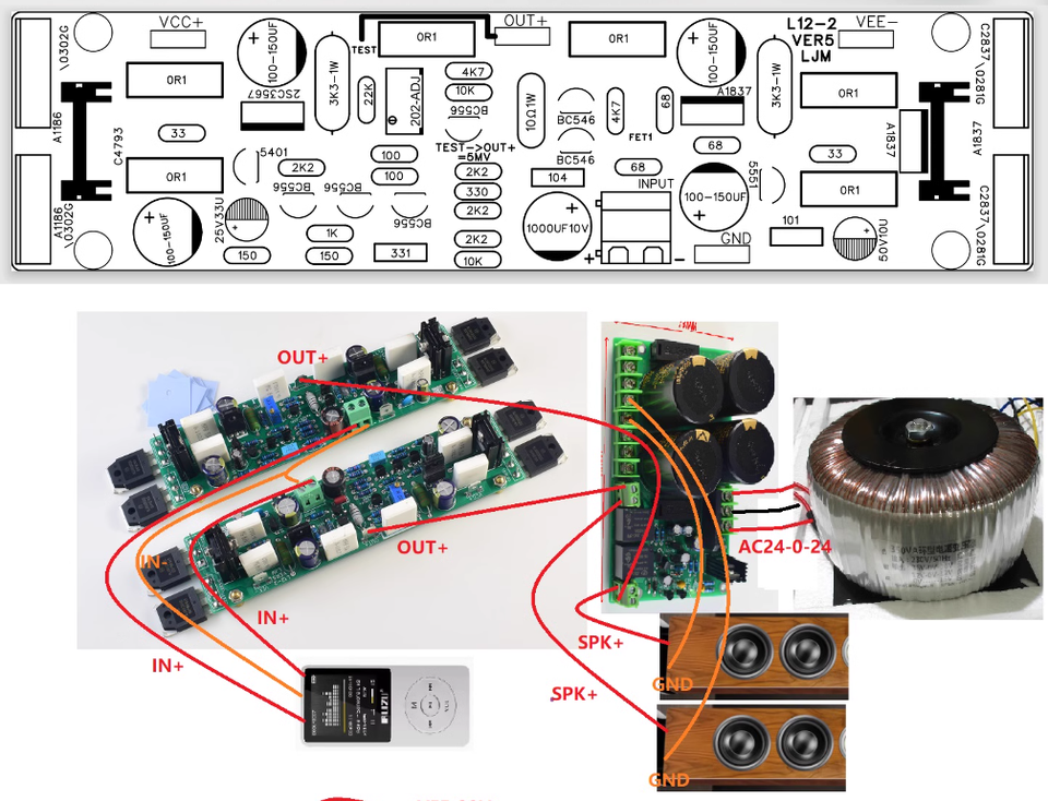 L12-2 Amplifier dual channel LJM design L series ultra-low distortion ...