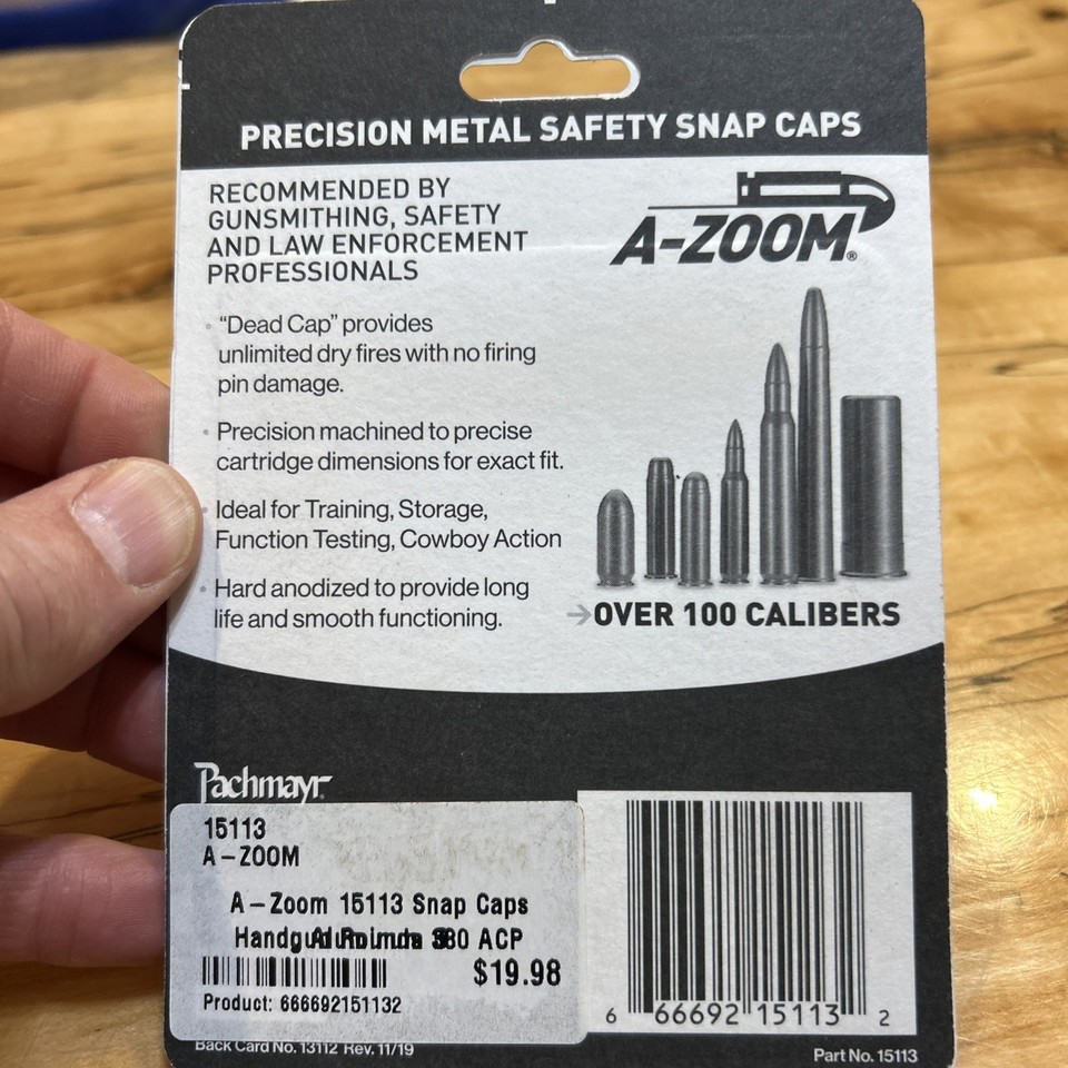 A-Zoom Snap Caps 5 Pack 380 Auto 380 ACP 15113 | eBay