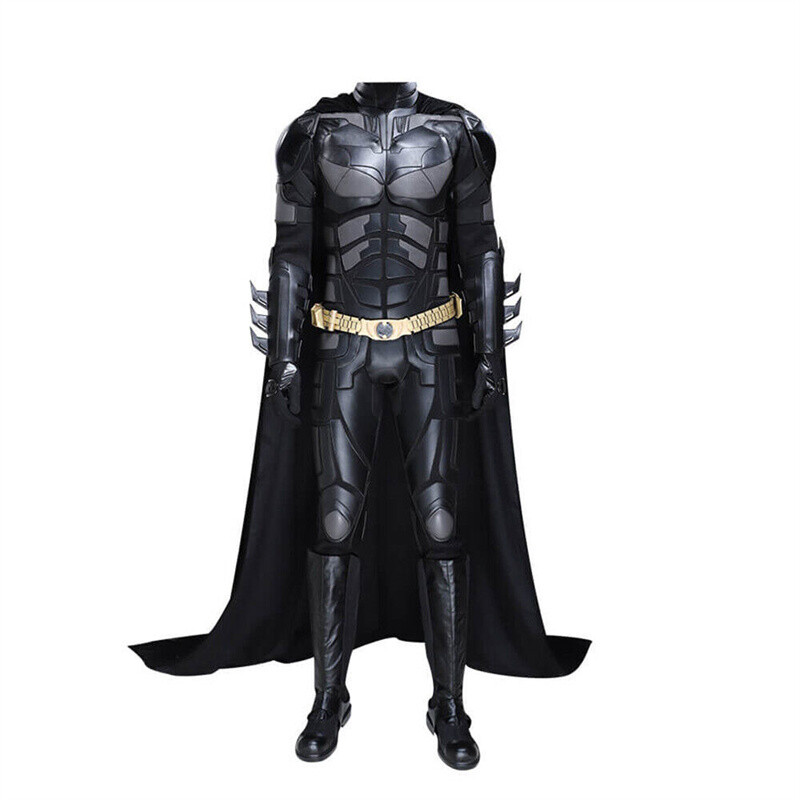 Batman Bruce Wayne Cosplay Costume Suit The Dark Knight Halloween Adult ...