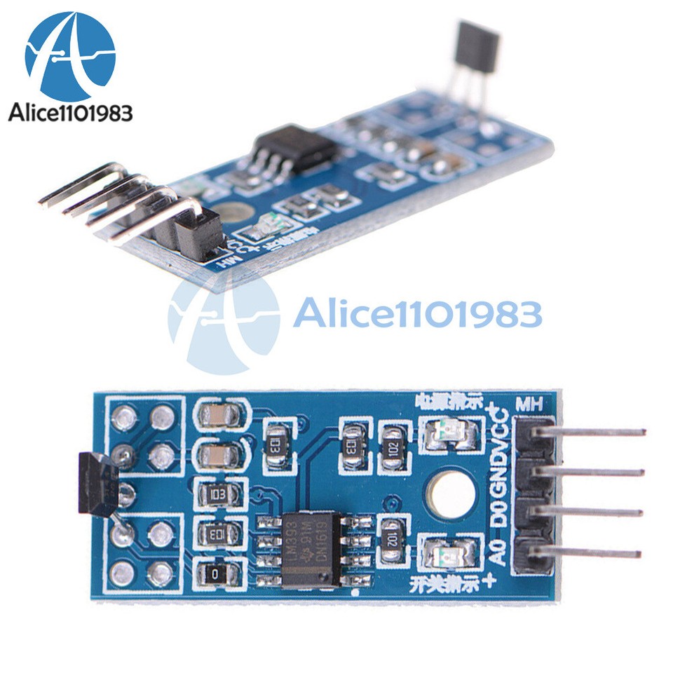 5PCS 3144E Switch Hall Effect Sensor Speed Counting Magnetic Detector 3 ...