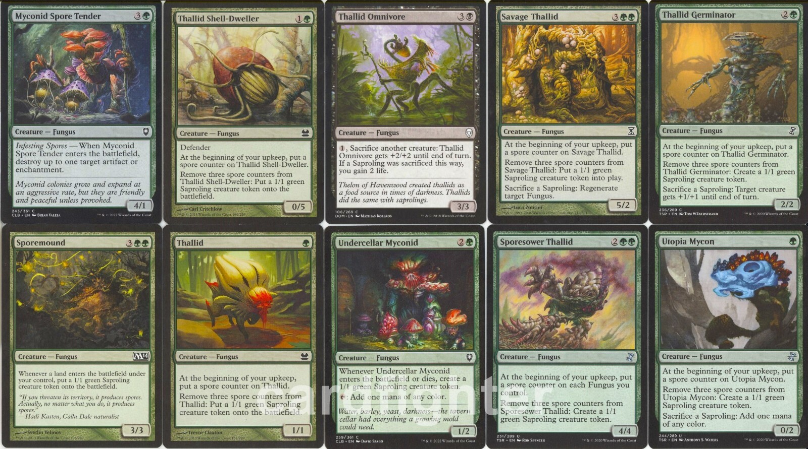Fungus Saproling Tribal Commander EDH Deck - Slimefoot, the Stowaway ...