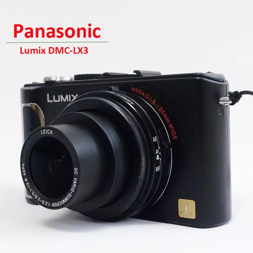 Panasonic Lumix DMC-LX3 Black 10.1 MP Digital Compact Camera 2.5x ...