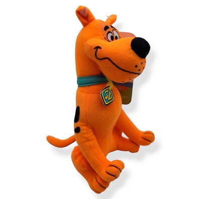 New 9" Scooby Doo Neon Orange Fluorescent Dog Plush w/ Hang Tag Stuffed ...