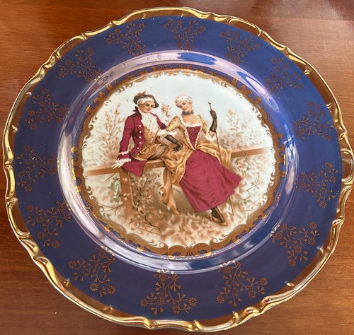 Vintage Classic Baroque Porcelain China Pearlized Plate, Made in Japan ...