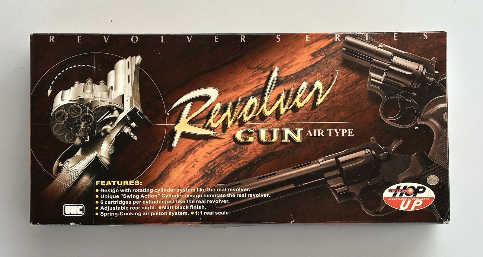 Vintage ASGK ua-941S .357 Magnum Revolver Airsoft Gun - Sliver - New In ...