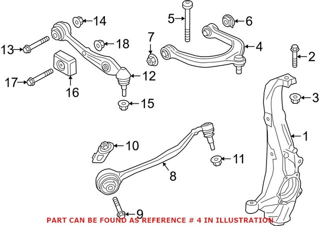 Genuine OEM Front Left Suspension Control Arm for BMW 31106883115 for ...