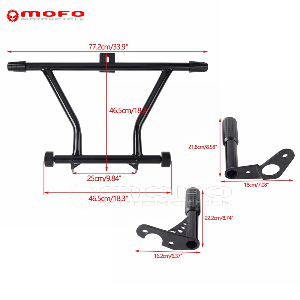 Engine Guard Crash Bars For Harley Softail Street Bob FXBB 114 FXBBS ...