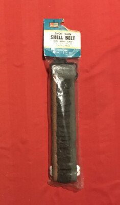 K Mart Cotton Shot Gun Shell Belt With Metal Clasp For 12-16 or 20 ...