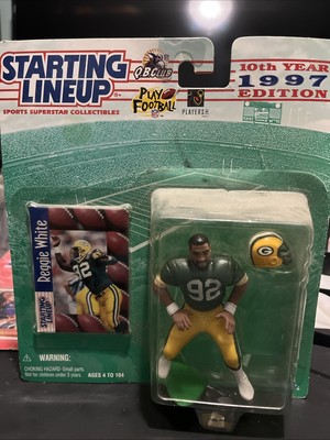 Reggie White Packers Starting Lineup Figure Kenner 1997 NFL 022223DMT5 ...