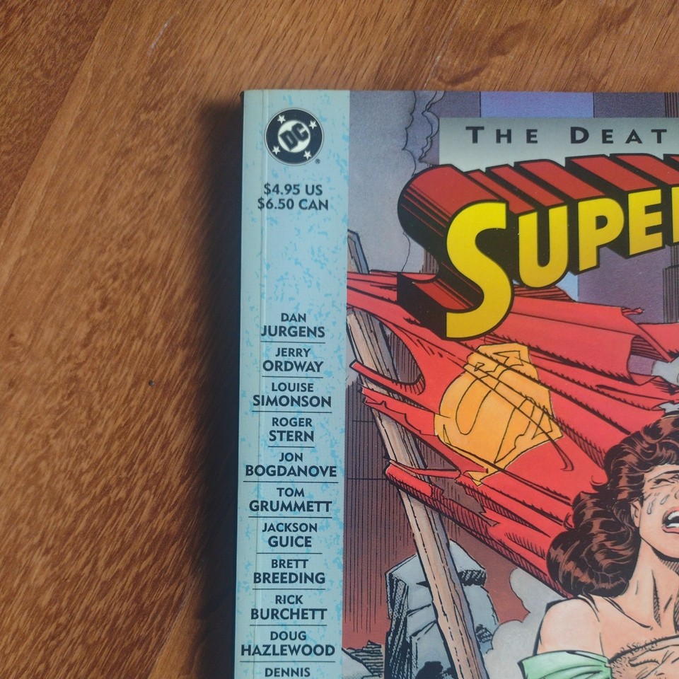 The Death of Superman Comic Book 1st Edition Print 1993 | eBay