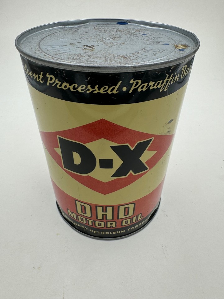 Vintage DX Motor Oil Can 1 Quart | eBay