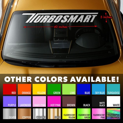 TURBOSMART BOOSTED TURBO CHARGED Windshield Banner Vinyl Decal Sticker ...