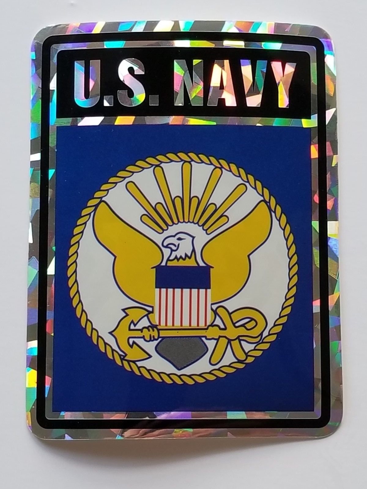U.S. Navy Prismatic Decal Sticker 4" Holographic FAST USA SHIPPING | eBay