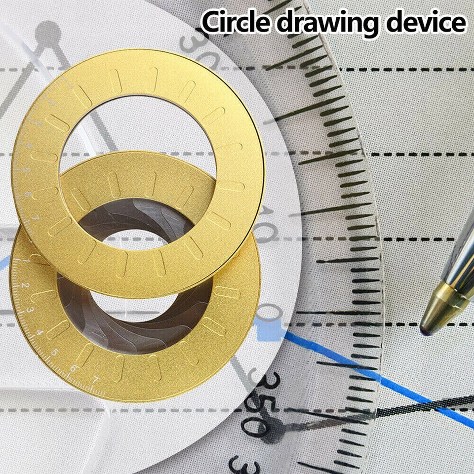 Adjustable Circular Drawing Circle Tool Set Stainless Steel Measuring ...