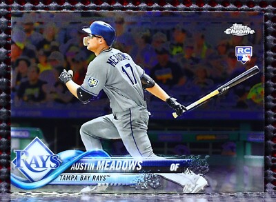 AUSTIN MEADOWS ROOKIE CARD - 2018 TOPPS CHROME UPDATE #HMT54 | eBay