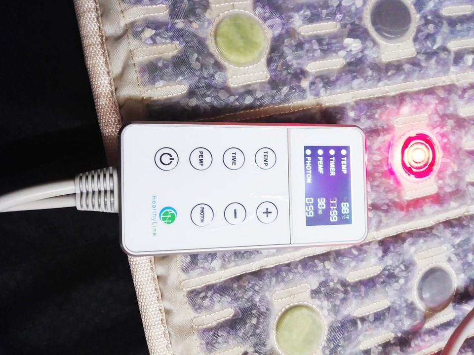 HealthyLine Amethyst Tourmaline Heating TAJ Mat Far Infrared PEMF Pad ...