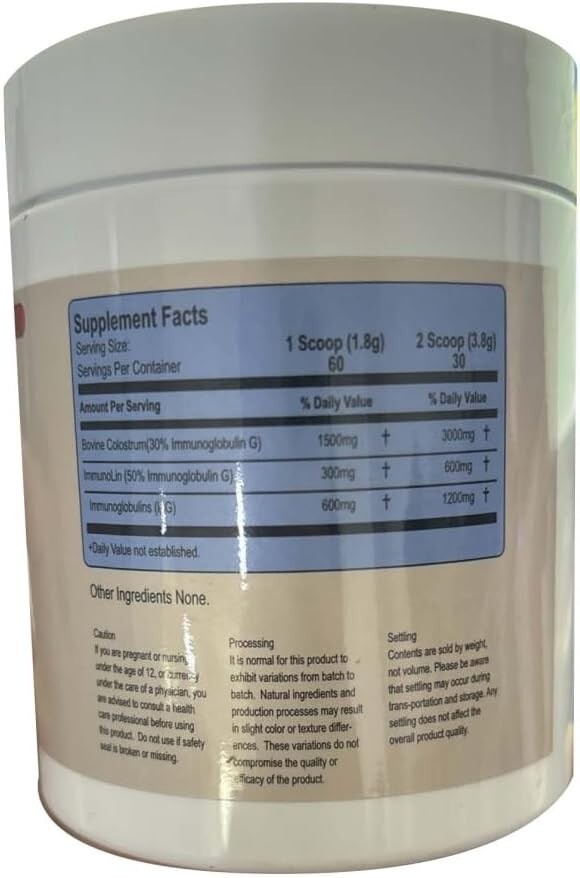 Miracle Moo Mother Natures Bovine Colostrum grassfed+ immunolin ...