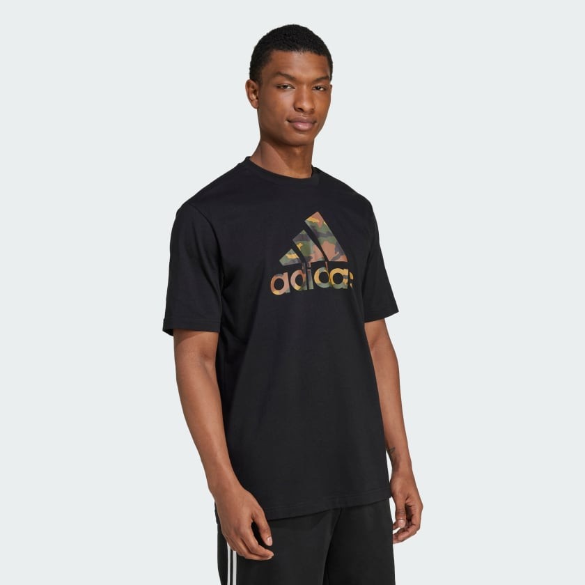 adidas men Camo Badge of Sport Graphic Tee | eBay